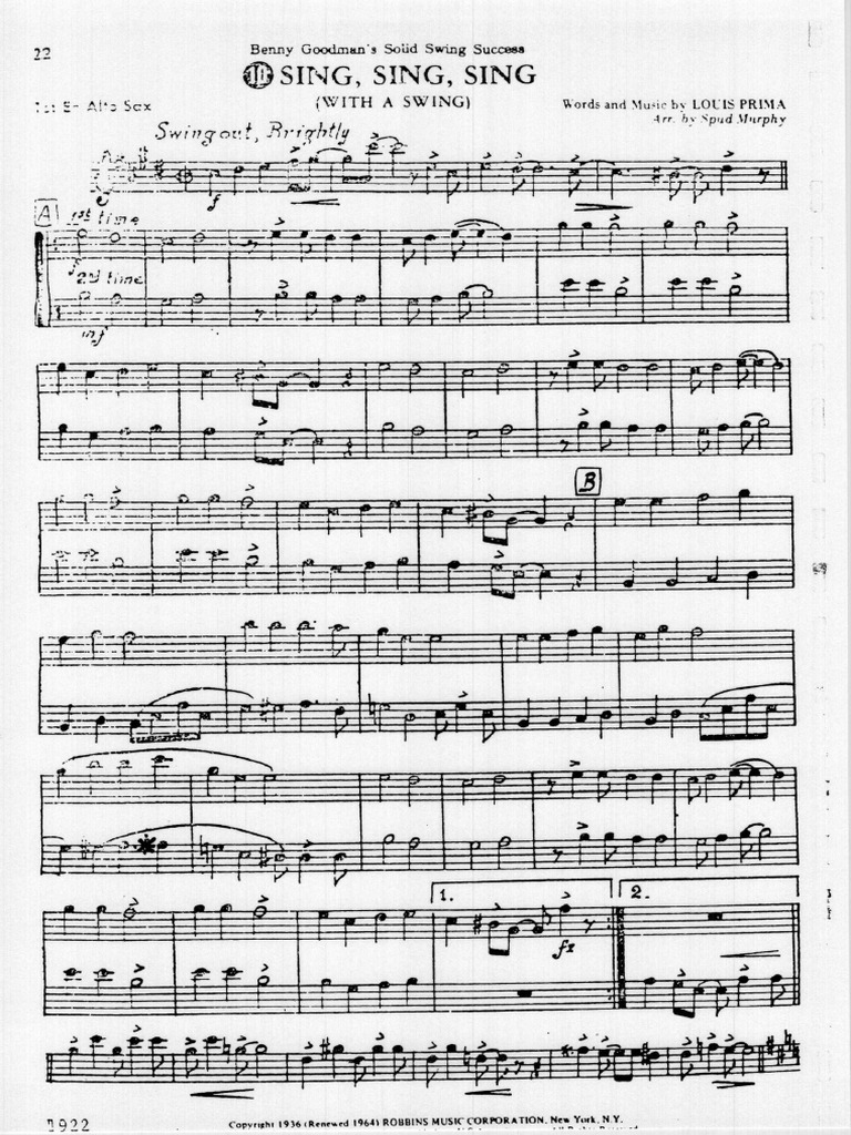 Sing Sing Sing | PDF