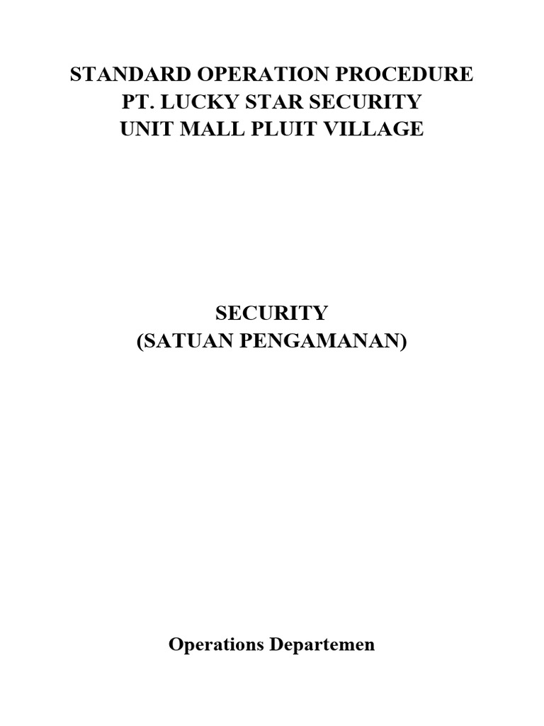 Sop PV 2019 | PDF | Bisnis | Komputer