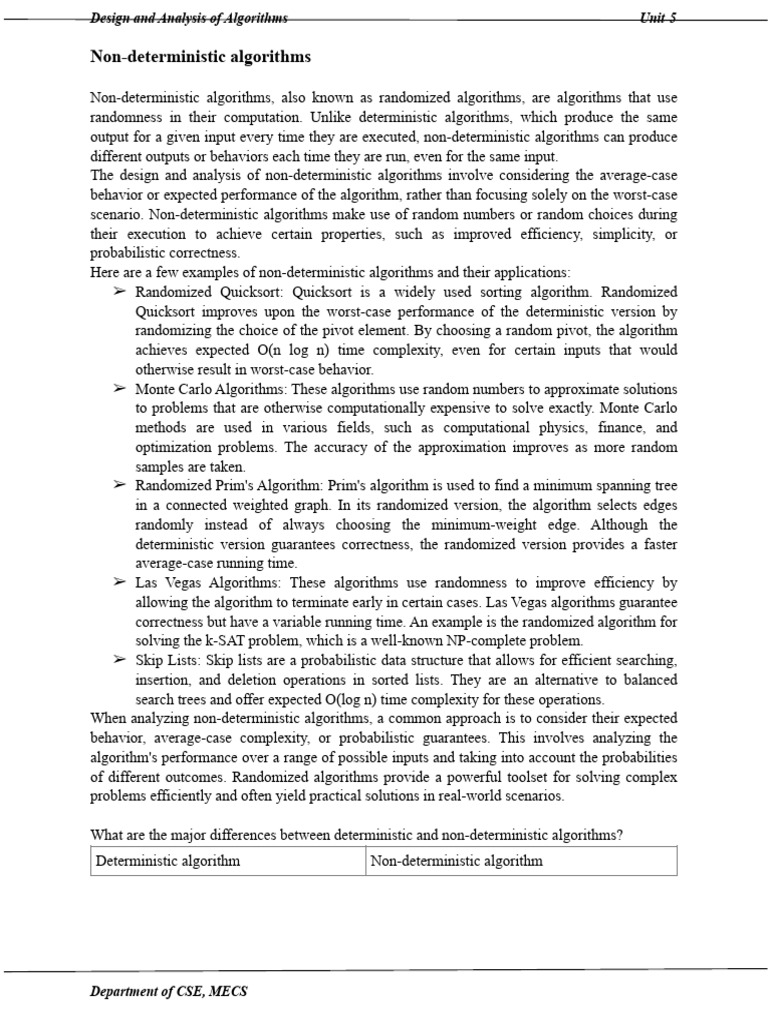 Daa Non Deterministic Algorithms Pdf Computational Complexity Theory Time Complexity 2984