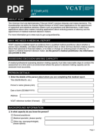 QCAT Health Professional Report Form | PDF | Dementia | Mental Disorder