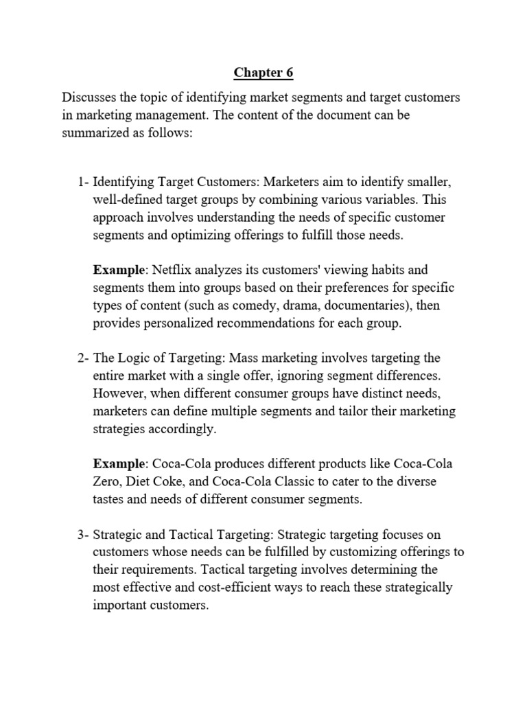 Chapter 6,7,8 | PDF | Market Segmentation | Brand