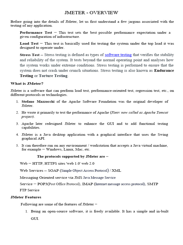 Jmeter Quick Guide | PDF | Java (Programming Language) | Operating System