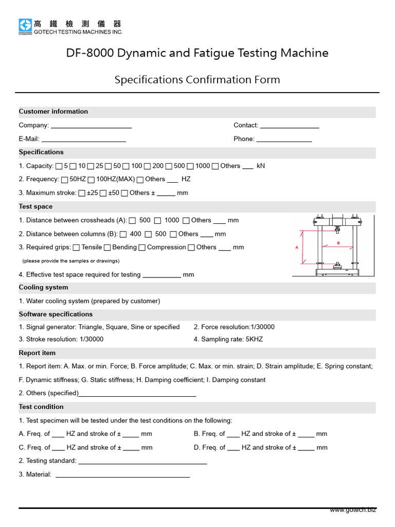 DF-8000規格確認表 客戶端英文版 (E) | PDF | Science & Mathematics | Computers