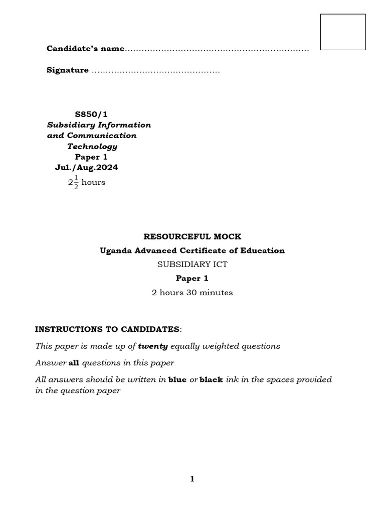 Subsidiary ICT 850-1 | PDF | Office Equipment | Computer Hardware