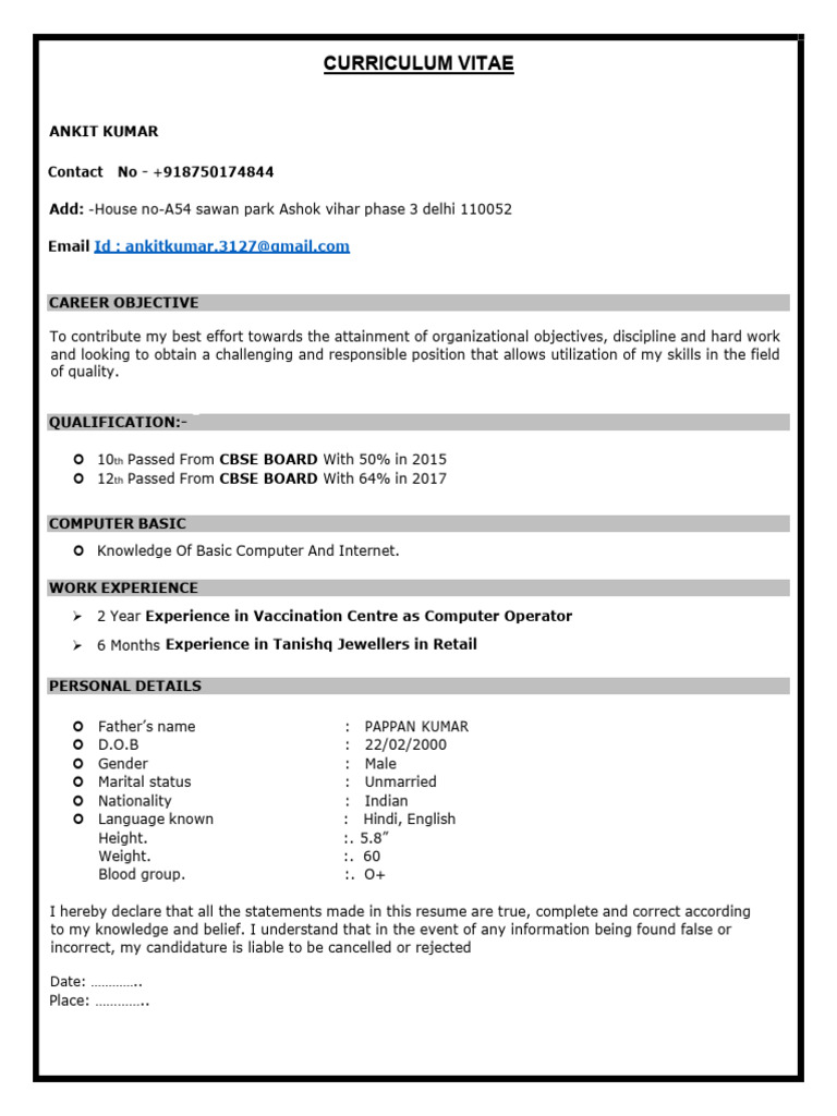 Ankit Resume 3 | PDF