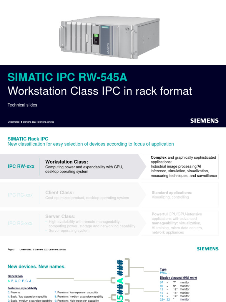 SIMATIC IPC RW-545A Technical Slides | PDF | Solid State Drive ...