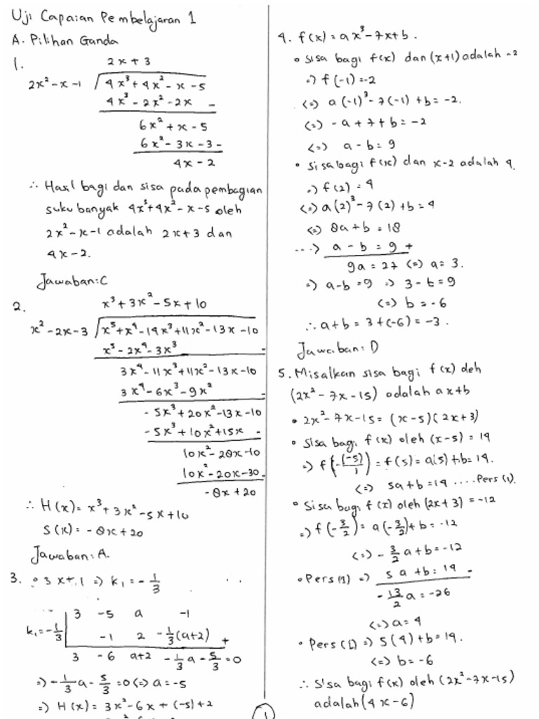 MATEMATIKA SMA - MA TINGKAT LANJUT KLS.11 - KM-Kunci Jawaban-Kunci ...