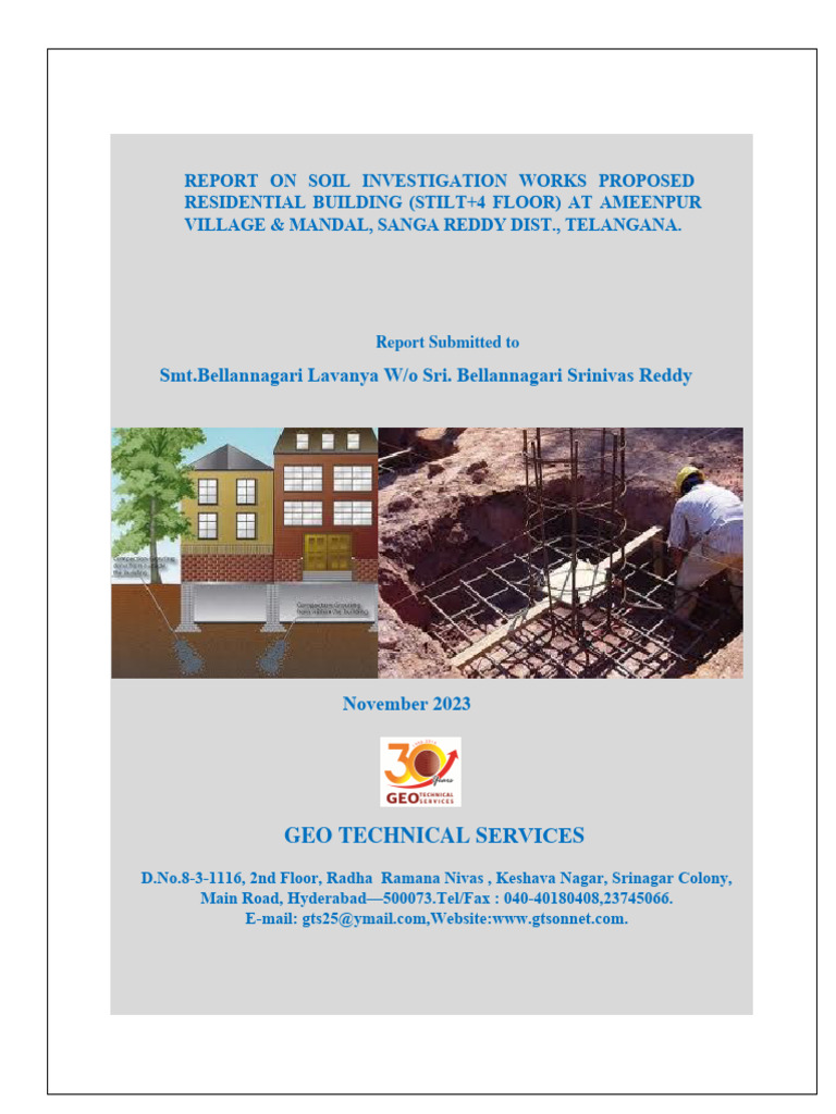 Ameenpur TP Report | PDF | Earth Sciences | Civil Engineering