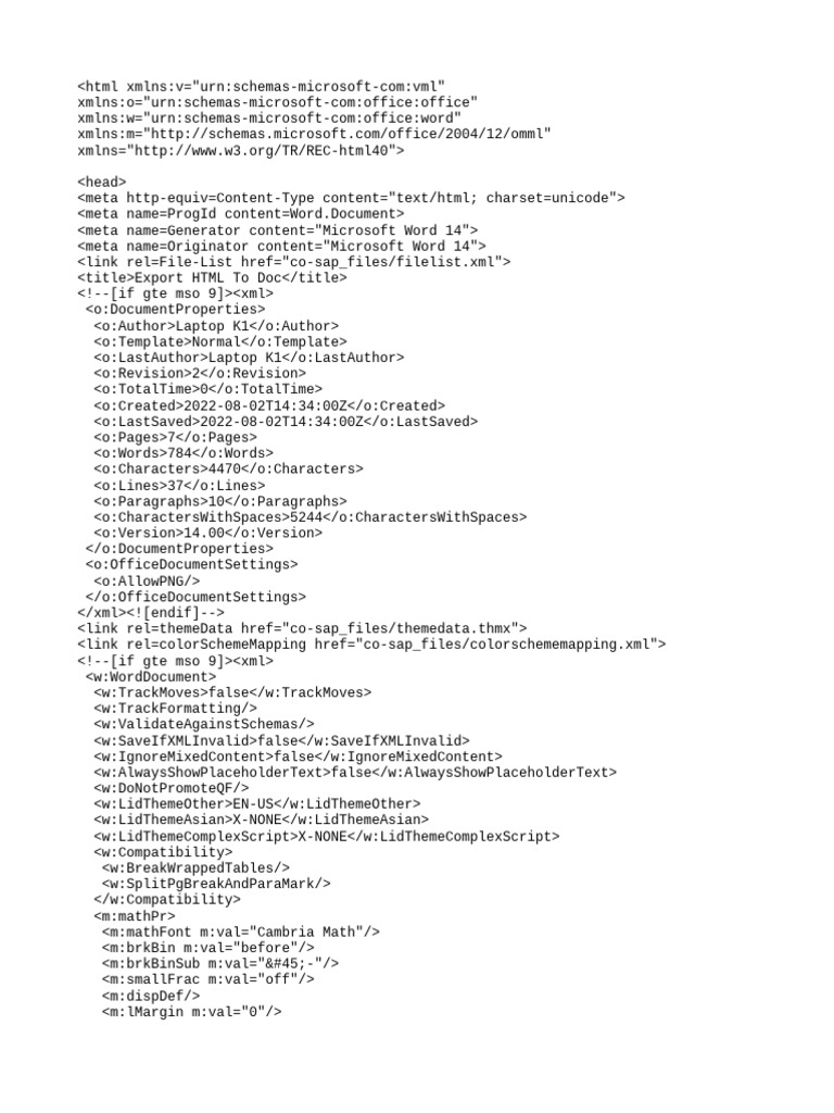 Export HTML to Word Document Guide | PDF | Teaching Methods & Materials ...