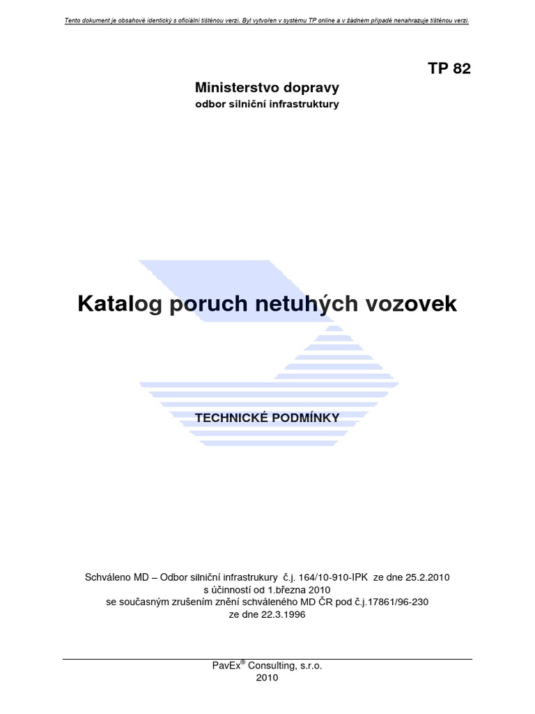 TP - 82 Katalog Poruch Netuhých Vozovek | PDF