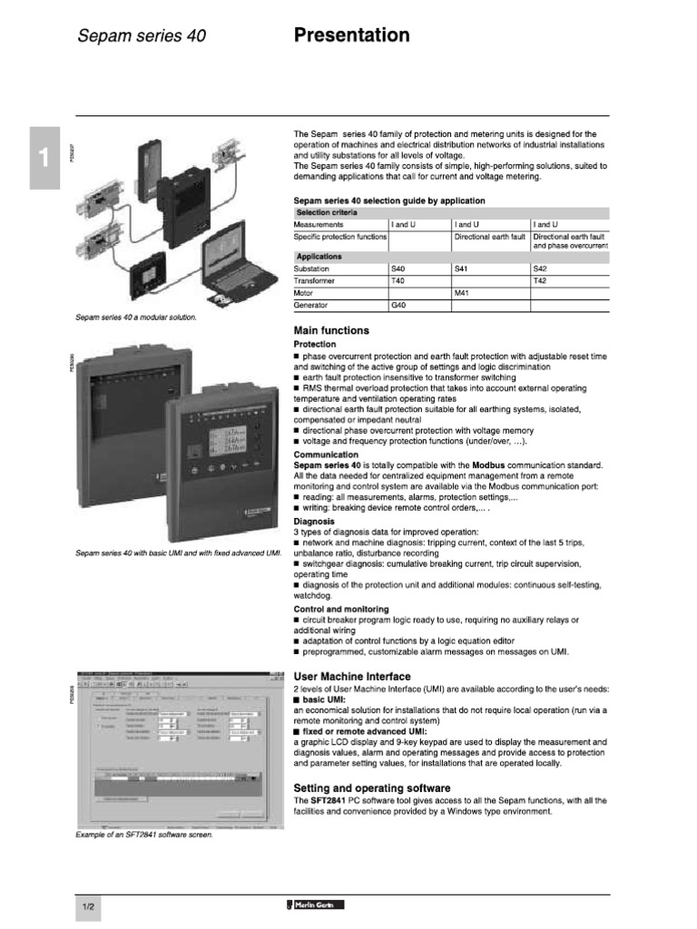 Sepam 1 | PDF | Home & Garden