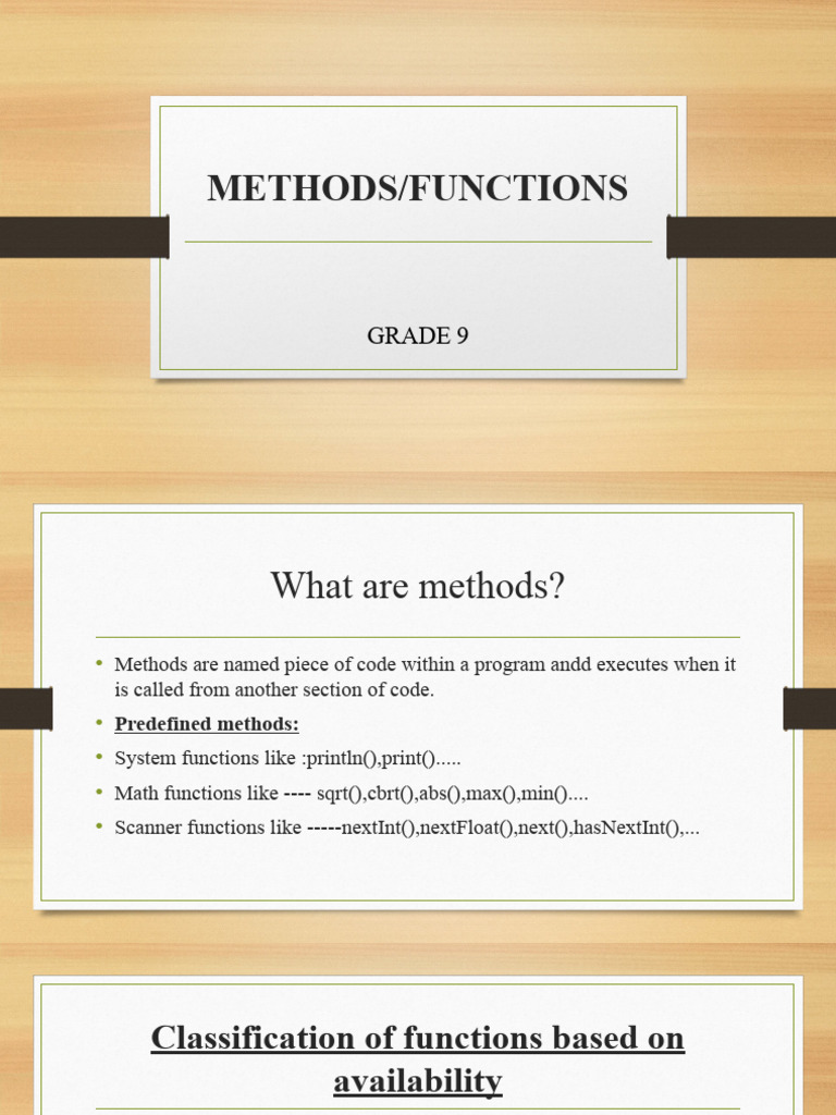 Method In Java Pdf Parameter Computer Programming Object