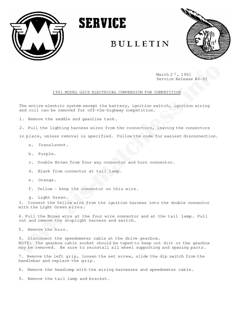 1961 G2CS Electrical Competition Guide | PDF | Electrical Connector ...