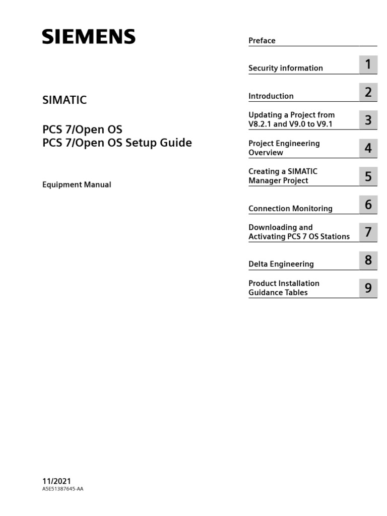 PCS 7 Open OS Setup Guide | PDF | Operating System | Security