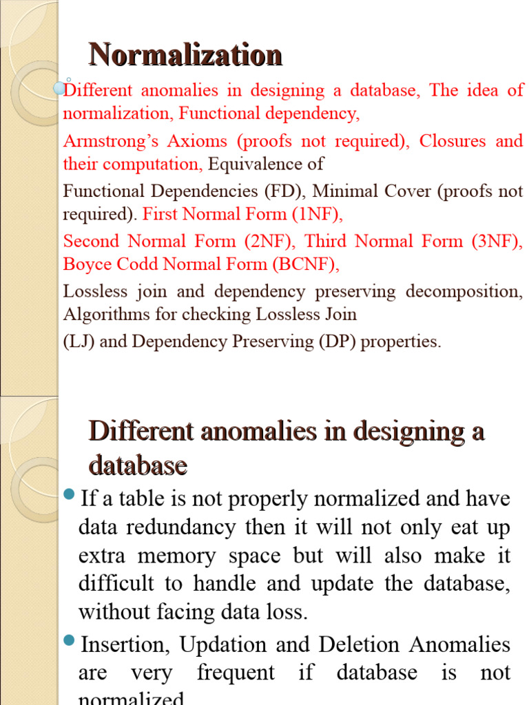 Normalization | PDF | Computing | Data Management