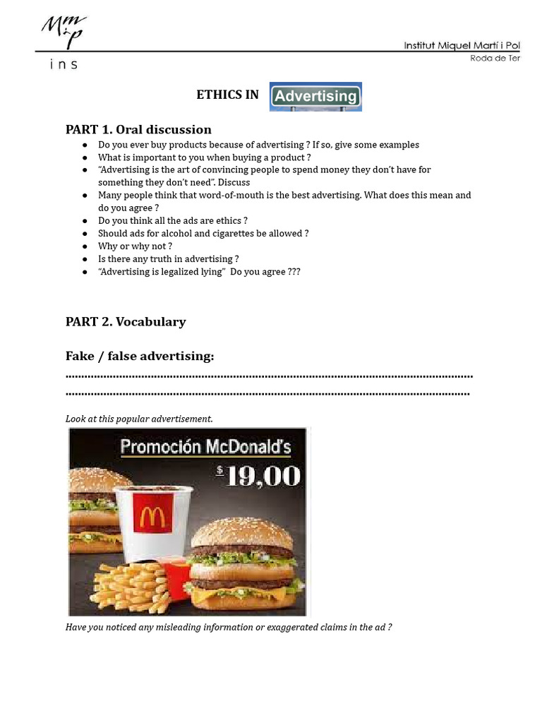 Session 4 - Ethics in Advertising | PDF | Advertising | Media Manipulation