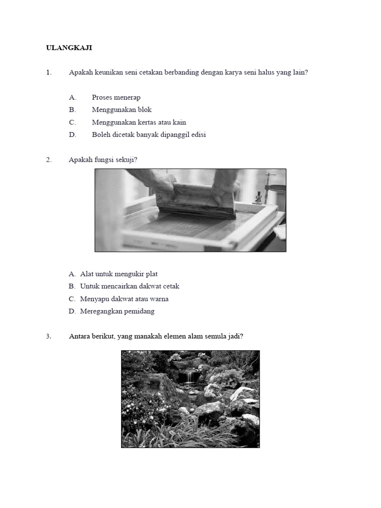 Seni Cetakan & Reka Bentuk Landskap | PDF | Seni