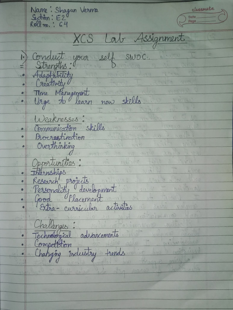 Xcs Lab Assignment | PDF