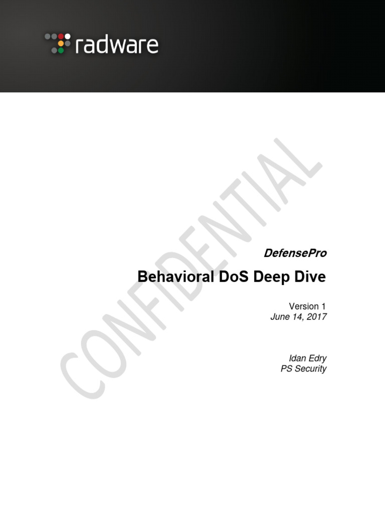 Bdos Deep Dive | PDF | Denial Of Service Attack | Internet Protocols