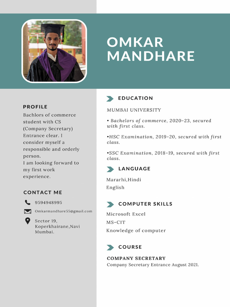 Omkar M (Resume) | PDF