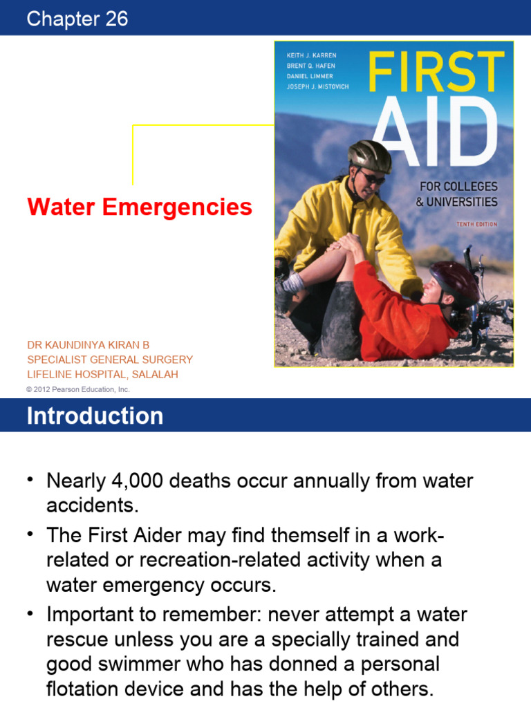First Aid for Water Emergencies Guide | PDF | Underwater Diving ...