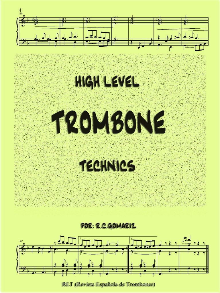 High Level Trombone Technics | PDF | Composiciones Musicales | Notación ...