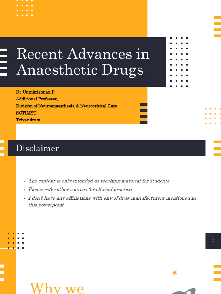 Recent Advances in Anaesthetic Drugs | PDF | Anesthesia | Midazolam