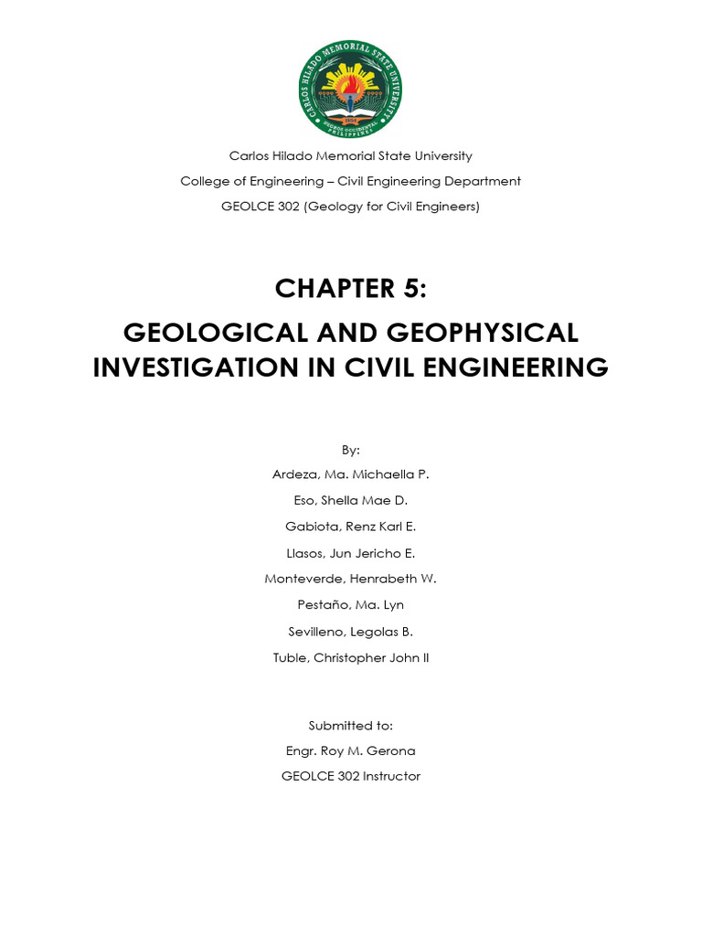 CHAPTER 5-merged-GEOLOGICAL AND PHYSICAL INVESTIGATION IN CE | PDF | Seismology | Geophysics