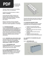 The Hollow Block Sizes in The Philippines Are The Following | PDF