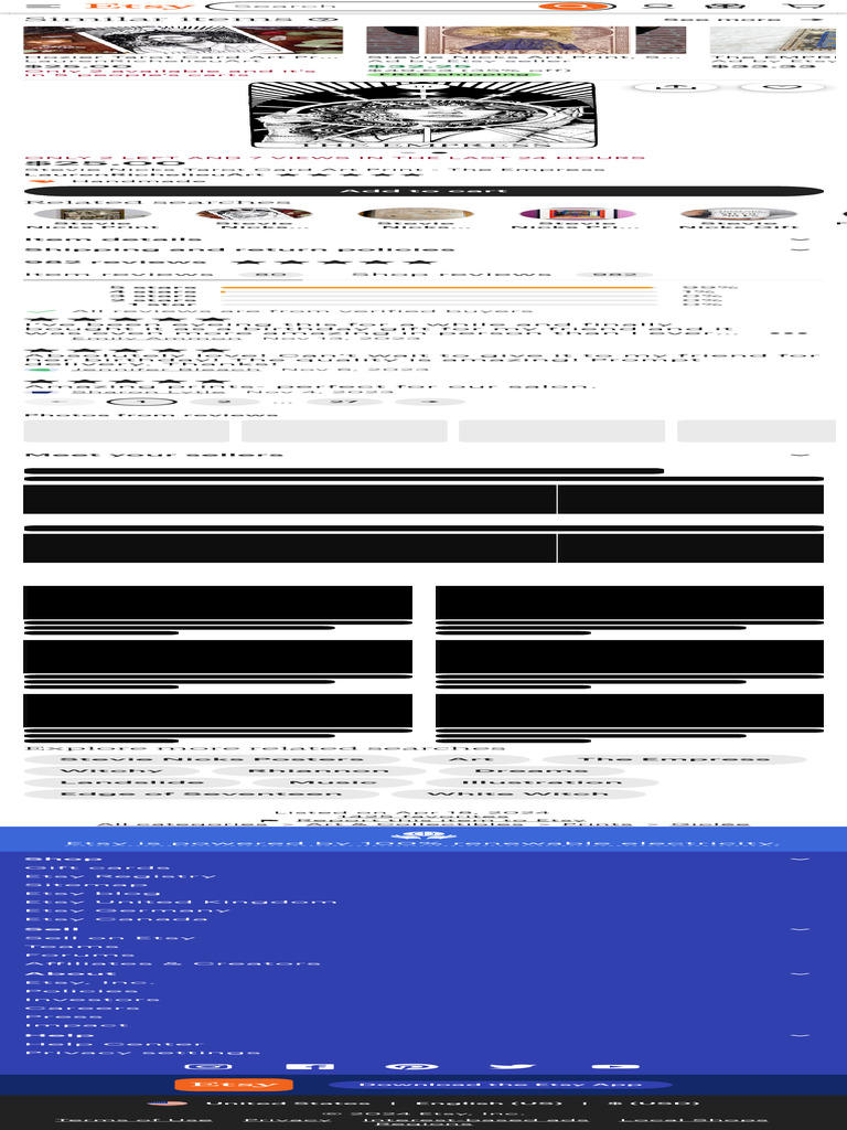 Stevie Nicks Tarot Card Art Print The Empress - Etsy | PDF | Etsy | E Commerce