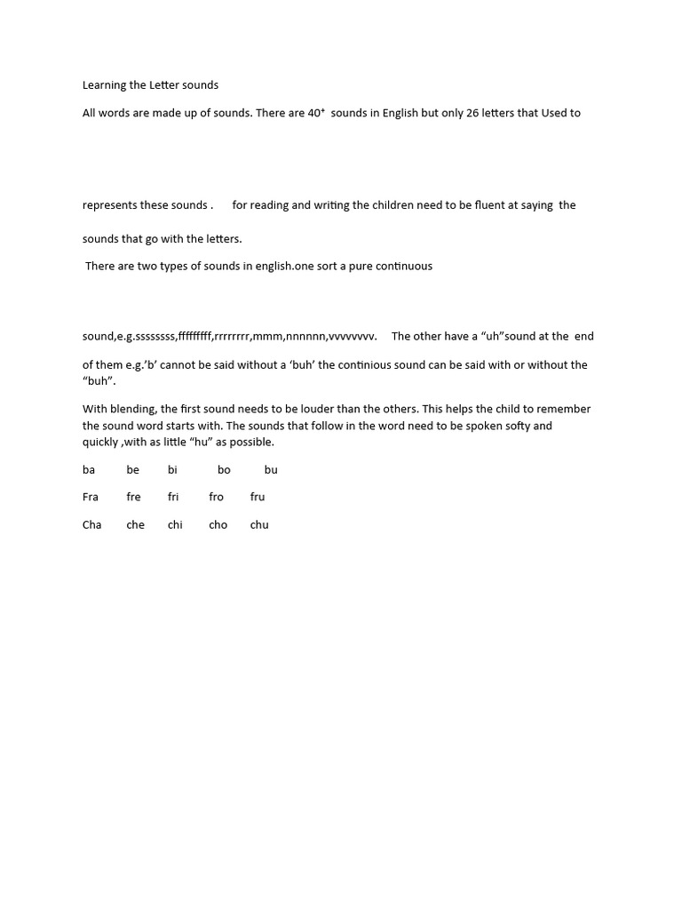 Mastering Letter Sounds for Phonics | PDF