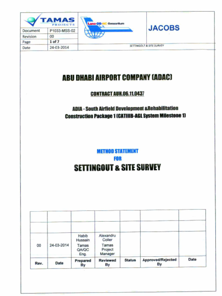 Setting Out & Site Survey | PDF