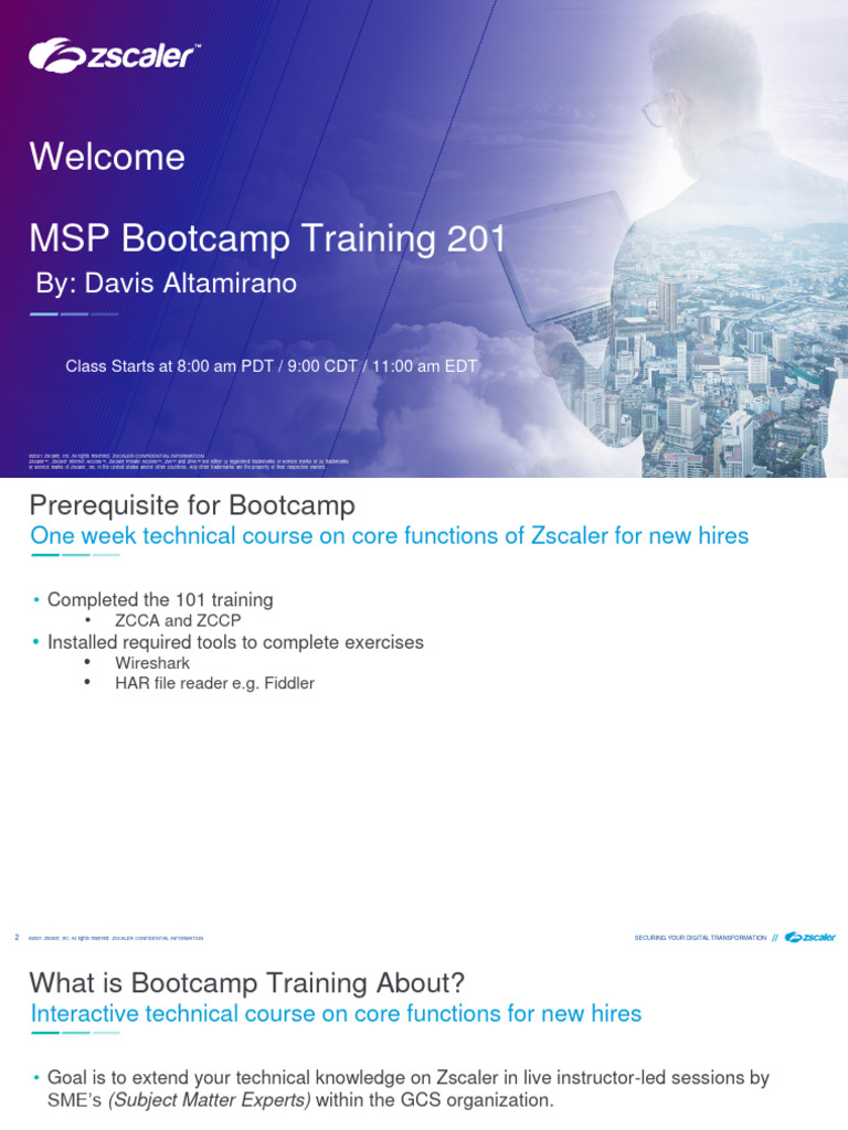 Day 1 - MSP Bootcamp Training 201 | PDF | Proxy Server | Computer Network