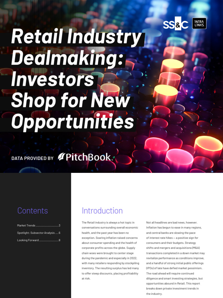 Pitchbook Retail Industry Report 2023 Intralinks | PDF | Retail ...
