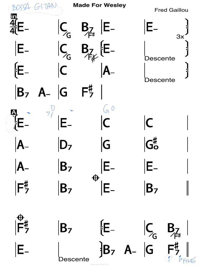 Medium Swing Composition by Fred Gaillou | PDF
