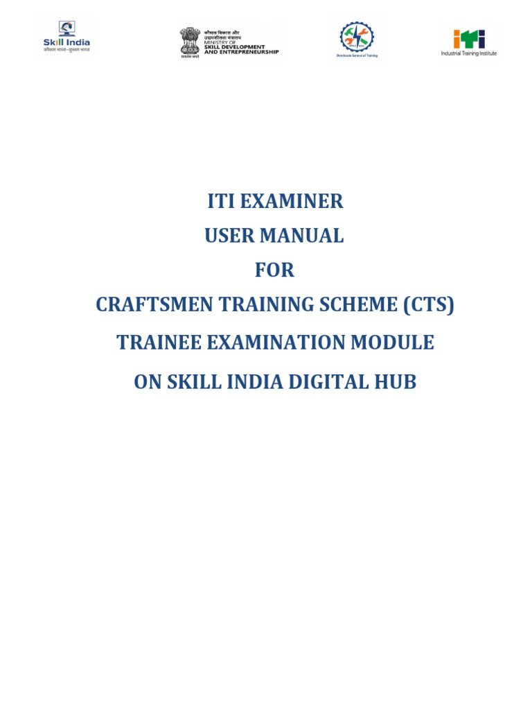 ITI Examiner User Manual for SIDH | PDF | Button (Computing) | Personal ...