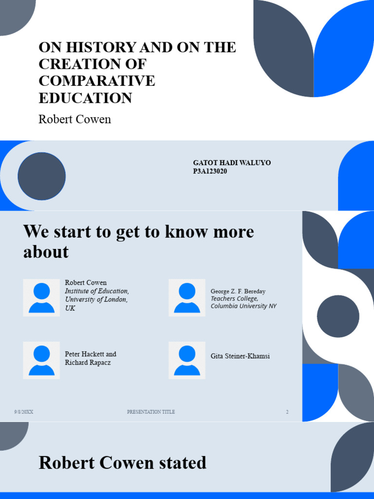 History of Comparative Education Insights | PDF | Social Science