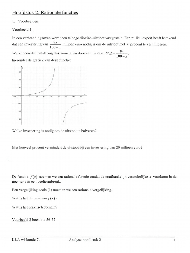 HFST 2 Rationale Functies | PDF