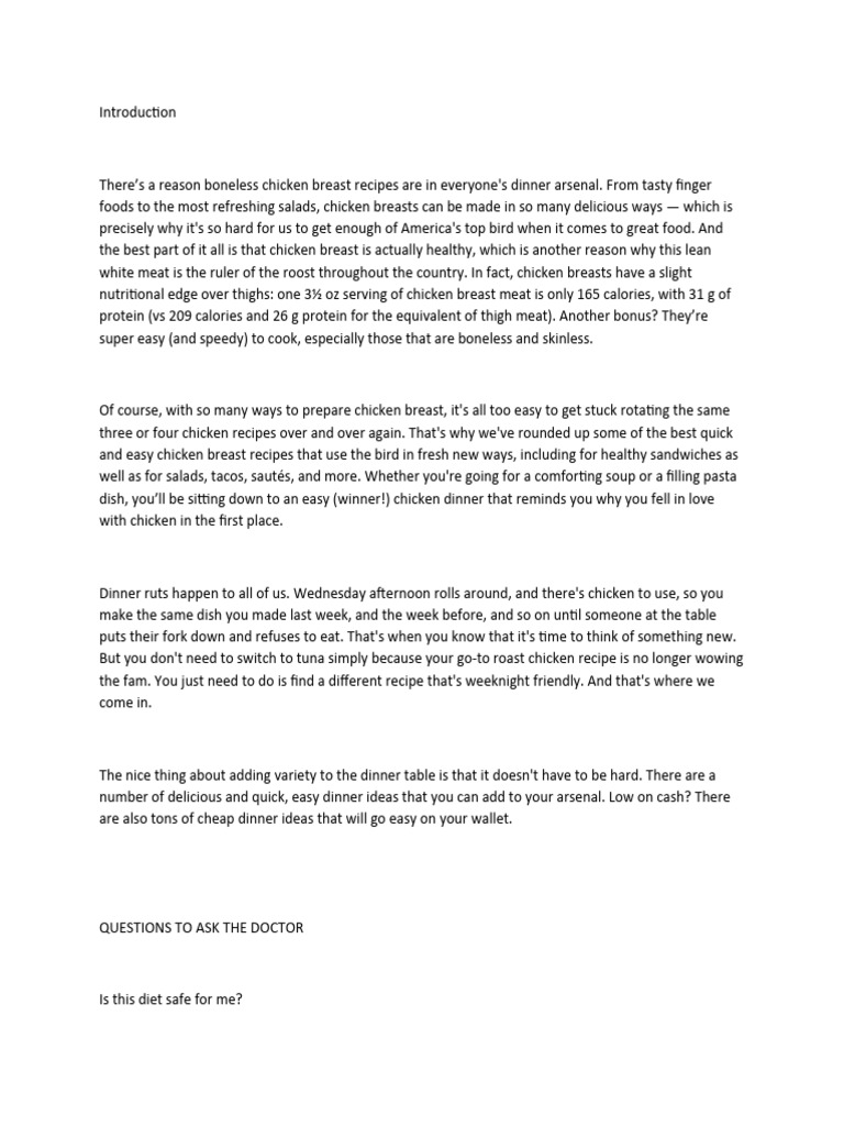 Chicken Recipes | PDF | Chicken Soup | Dieting