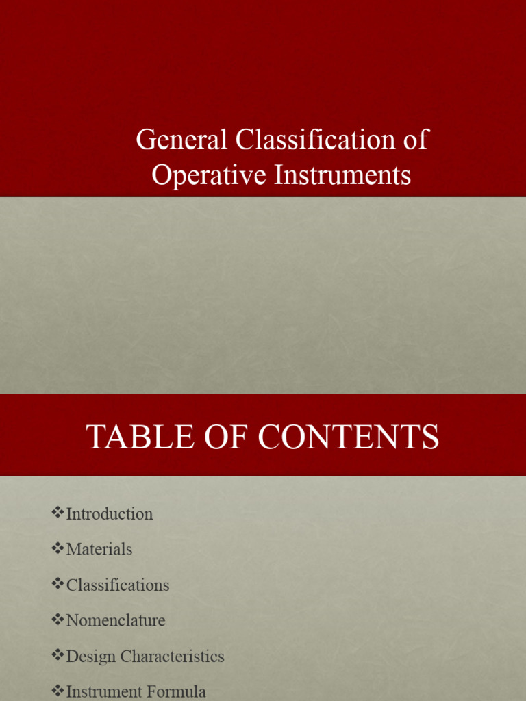 GCOperative Instruments | PDF | Blade