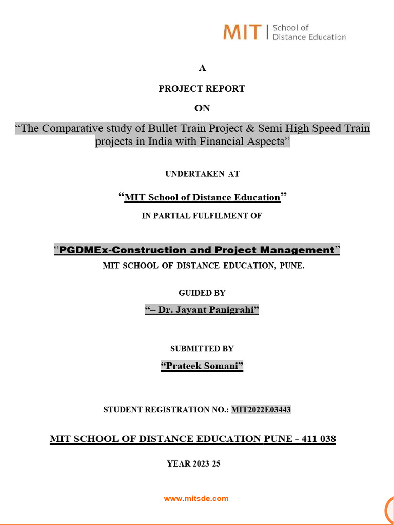 CANVAS - Dummy Project Report | PDF | Rail Transport | High Speed Rail