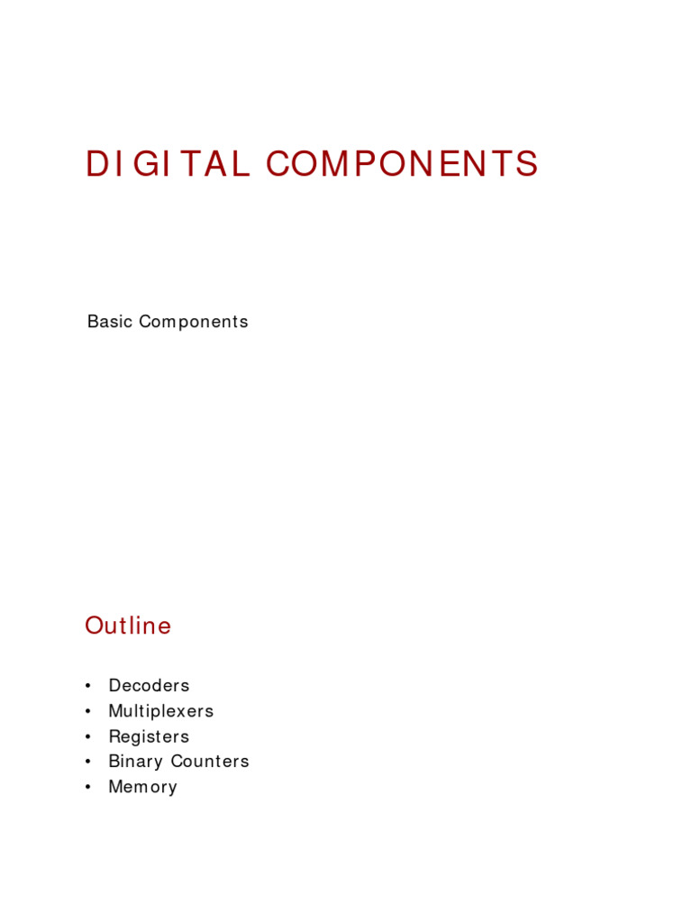 03 DigitalComponents | PDF | Field Programmable Gate Array | Input/Output