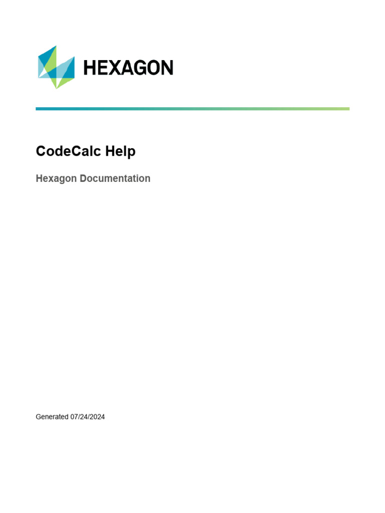 Hexagon Documentation Site Export | PDF | Pressure | Stress (Mechanics)