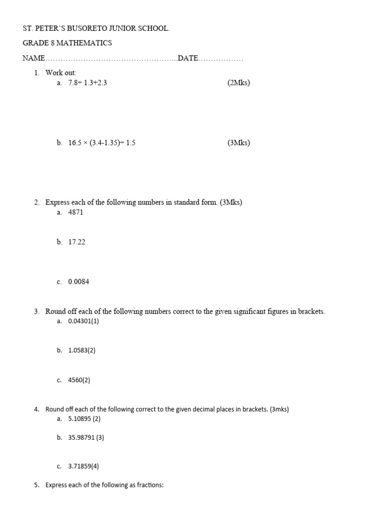 g8 Maths | PDF | Teaching Methods & Materials | Science & Mathematics