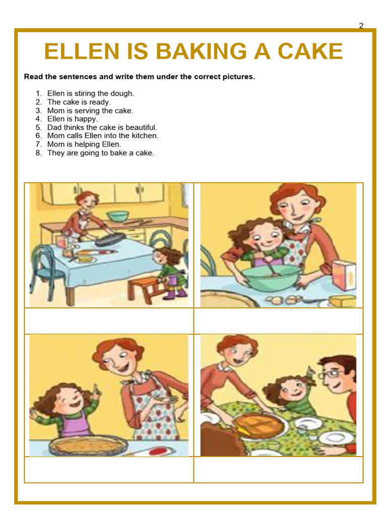 Ellen's Cake Baking Adventure | PDF