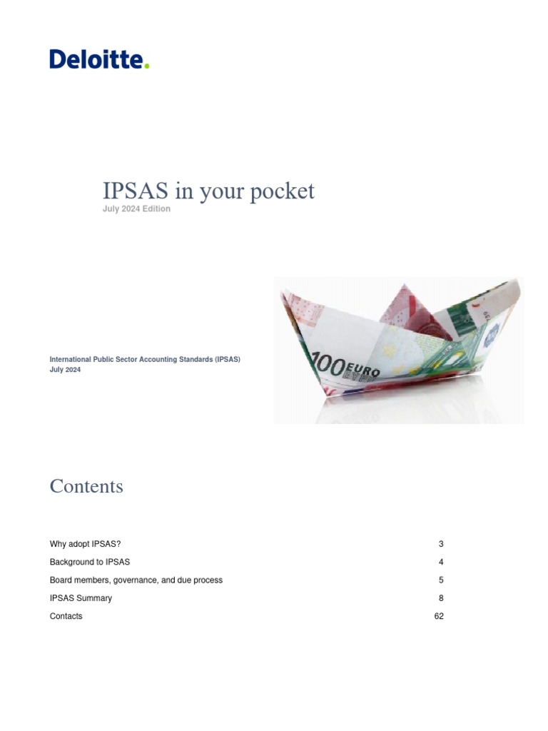 IPSAS in Your Pocket - July 2024 | PDF | International Financial Reporting Standards | Fair Value