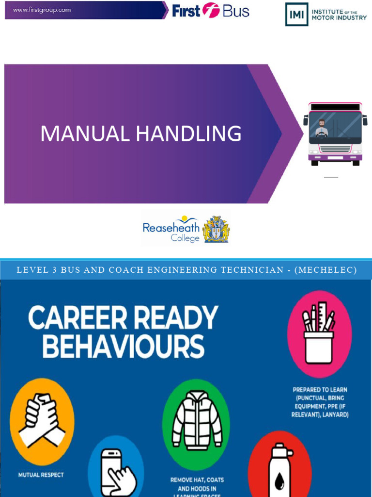 B&C Manual Handling Powerpoint Lesson | PDF | Clinical Medicine | Musculoskeletal System