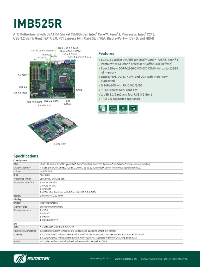 Imb 525 R | PDF | Intel | Computer Architecture