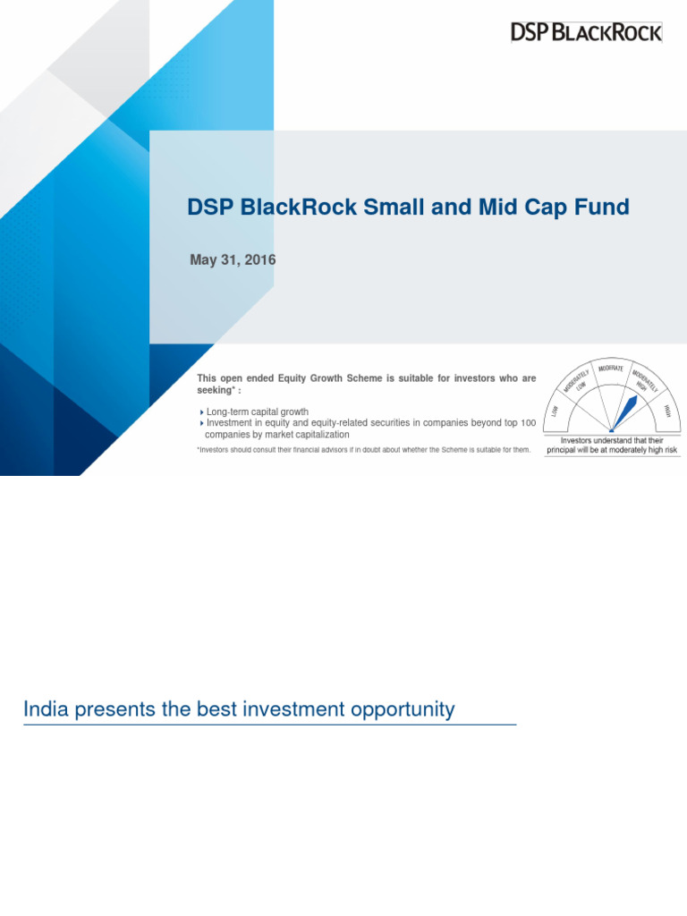 DSP BlackRock Small and Mid Cap Fund - May 2016 | PDF | Investing ...