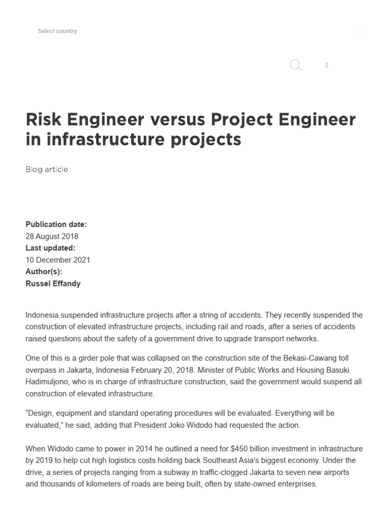 Risk Engineer Vs Project Engineer | PDF | Insurance | Risk